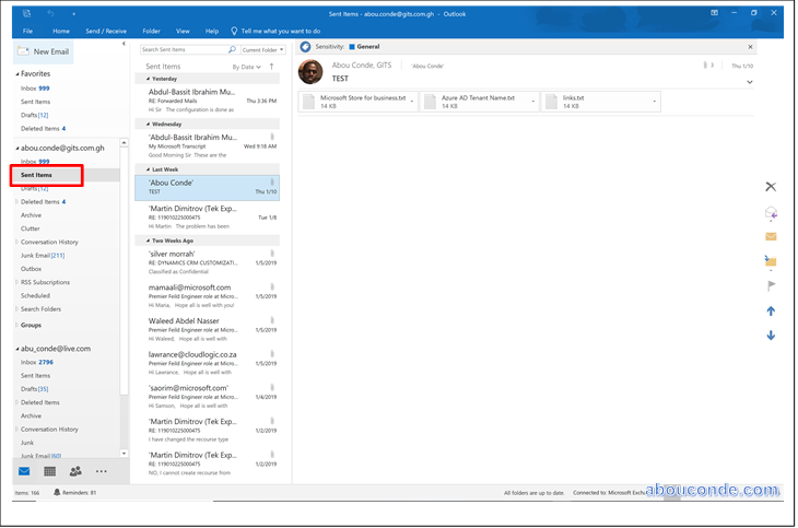 How to Recall or replace an email message that you sent | Abou Conde's Blog