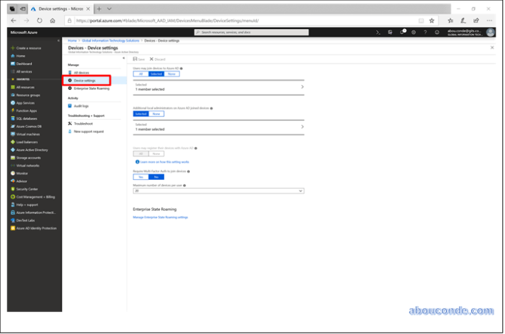 Managing devices in the Azure portal | Abou Conde's Blog