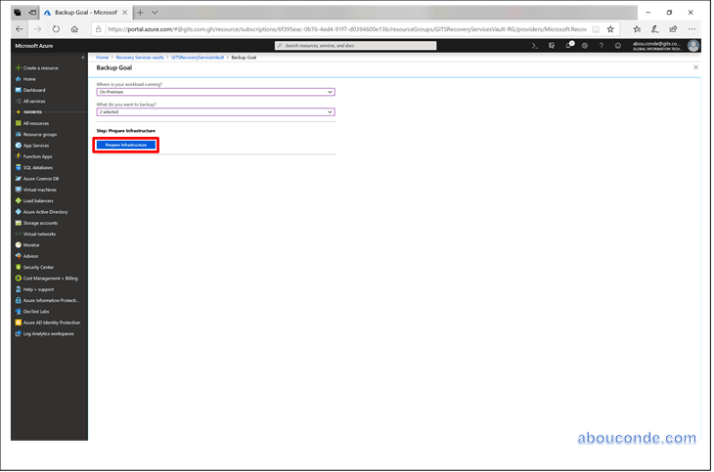 Setting up the Backup Agent (MARS) | Abou Conde's Blog