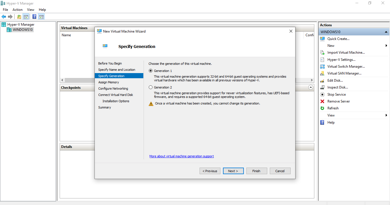 Creating a Virtual Machine with Hyper-V Manager | Abou Conde's Blog